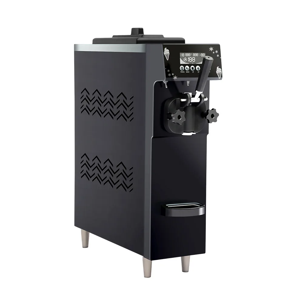 Commercial Soft Ice Cream Vending Machine Roller Ice Cream Machine ...