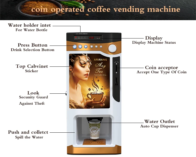 Coin Coffee Machine - Vending Instant Coffee Solutions