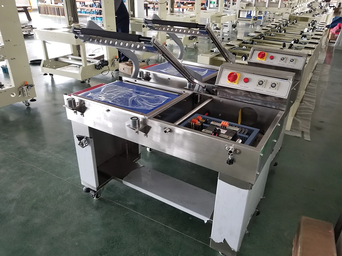 Semi Automatic L Bar Heat Film Shrink Tunnel Wrapper