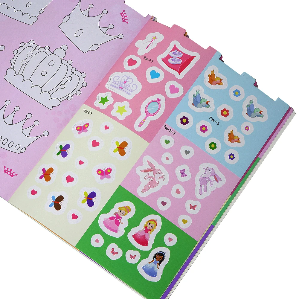Custom Children Preschool Activity Sticker Book Oem Design Printing Die ...