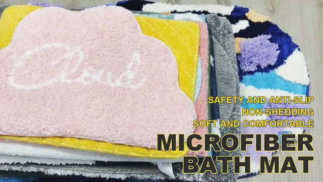 Cf Bm91 Luxury Bathroom Rug Soft And Absorbent Microfiber Bath Mat For