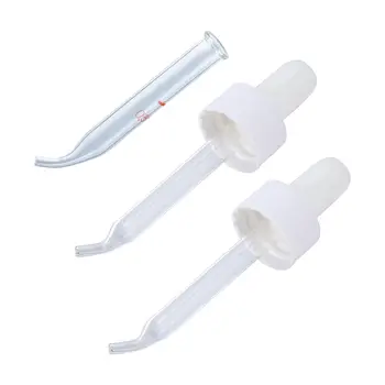 Glass Or Plastic Curved Tip Pipette Droppers With Screw Cap 18mm 20mm ...