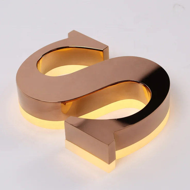 Custom 3d Led Aluminum Backlit Letter Light Metal Backlit Sign 4ft Led ...