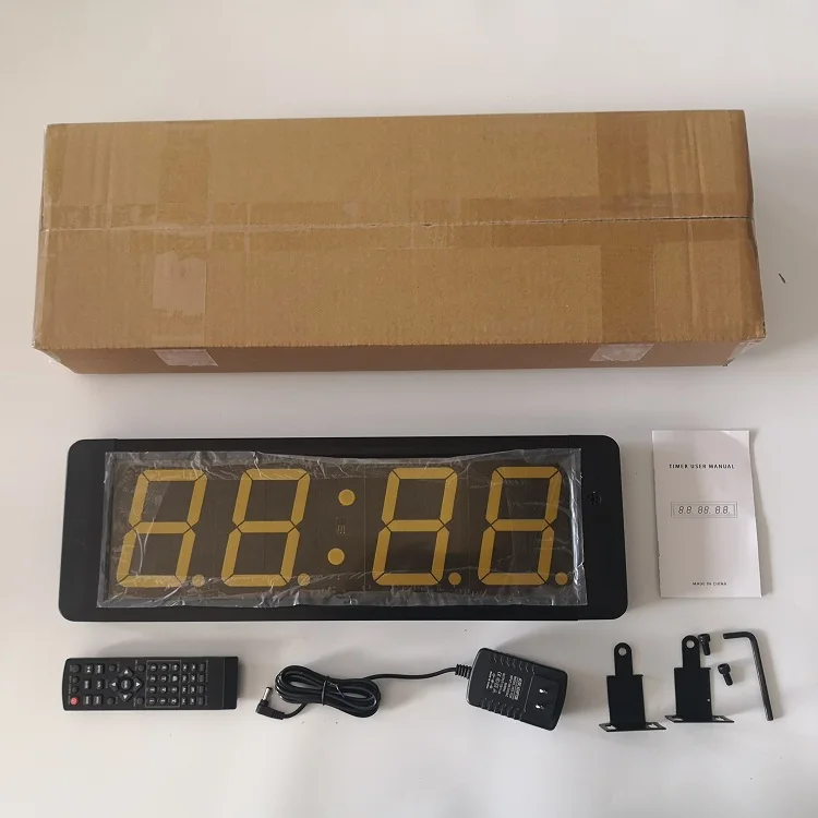 Large Led Clock Interval Timer Electric Timer Clocks Portable Gym ...