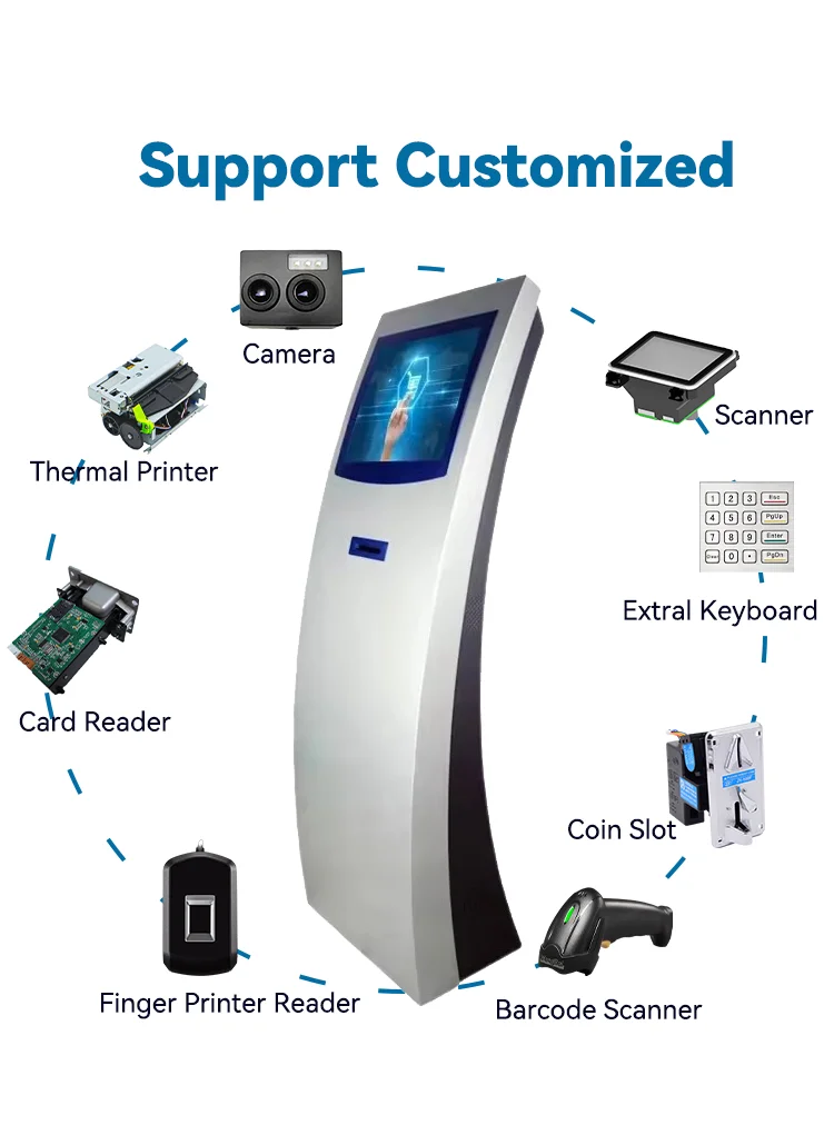 Bank Hospital Self-Service Touch Screen Queue Management