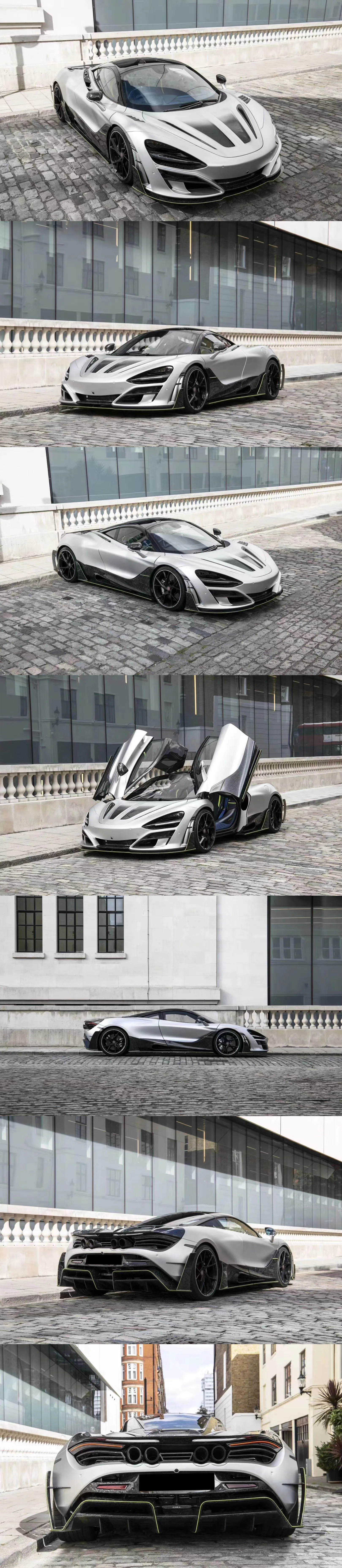2015-2018 For Mclaren 720s To Ms Carbon Fiber Body Kit Front And Rear ...