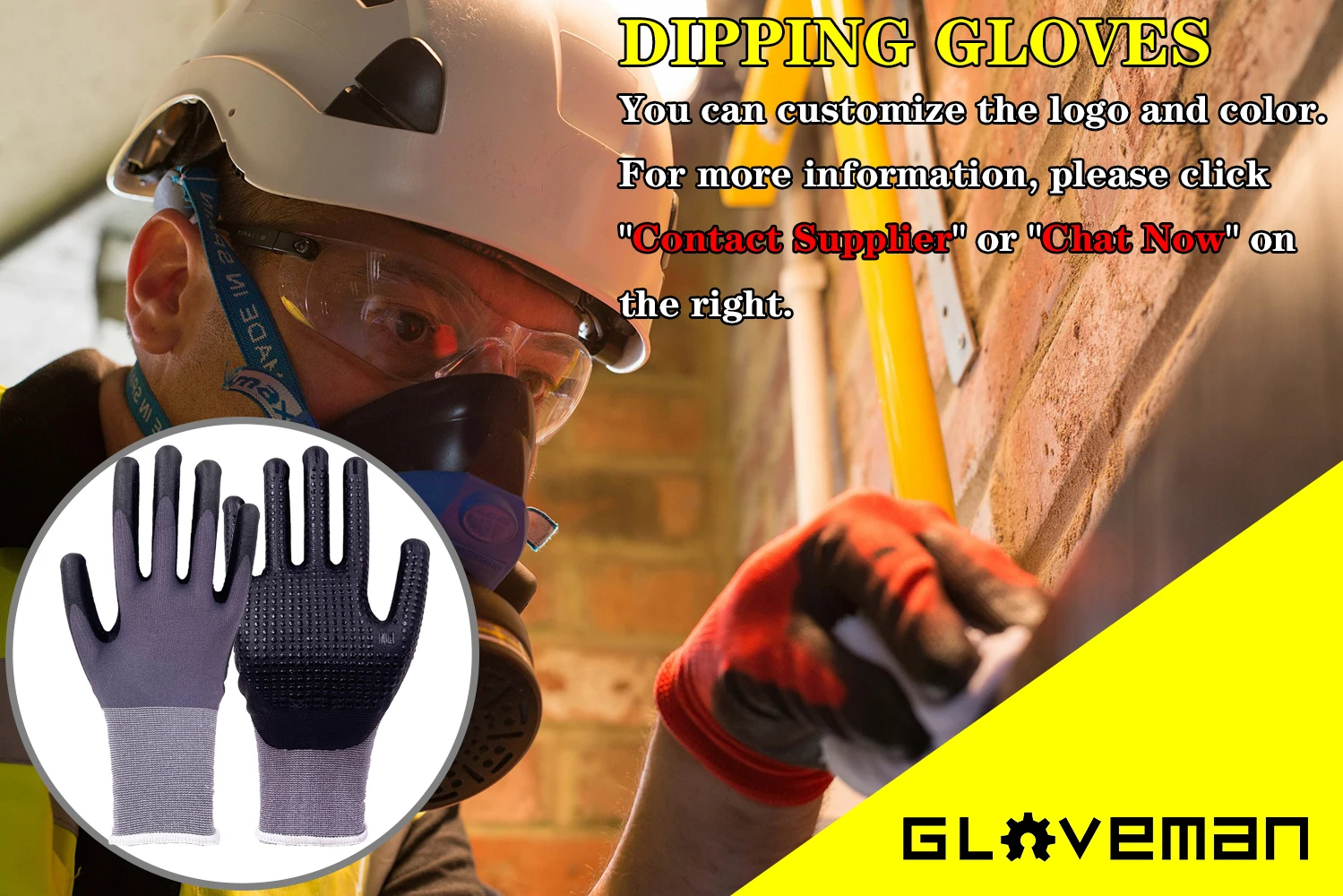 GLOVEMAN Touchscreen Nitrile Coated Work Gloves Breathable Endurance ...