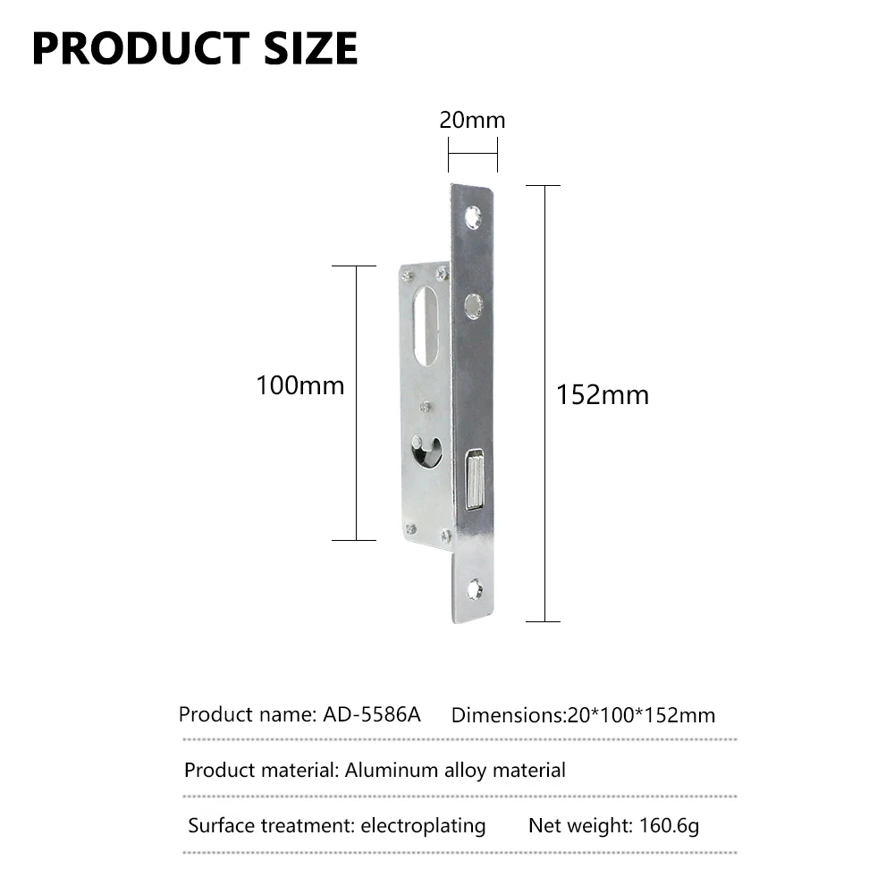 Italian Iron Rim House Union Mortice Hook Lock Set Door Cylinder 6 Pin ...