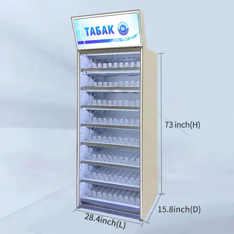 Satom Tobaccoes Display Acrylic Display Case Wall Rack Shelf Tobaccoes ...