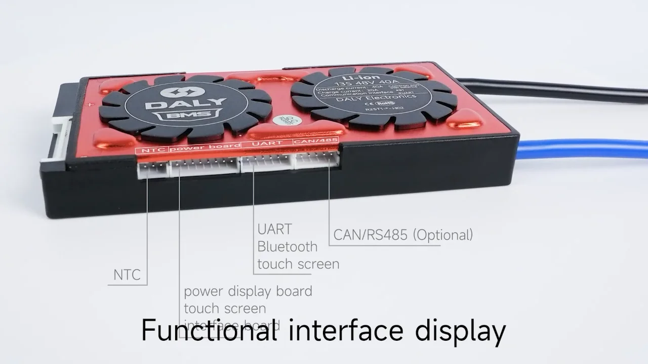 Daly Smart Bms 36v 10s With Uart Bt Lcd 10s Bms 30a-500a 36v Active ...