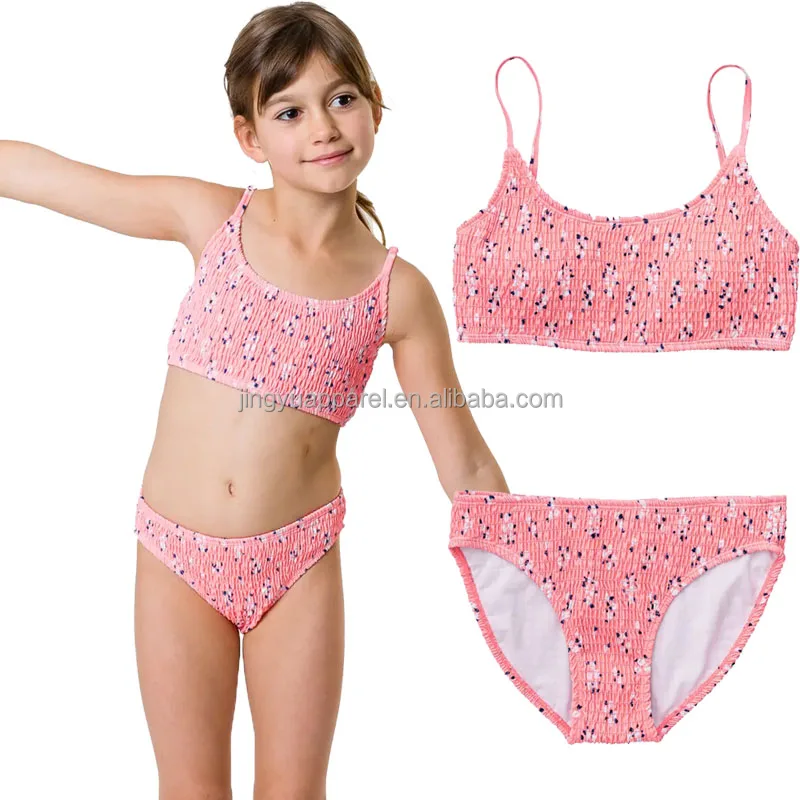 Custom Design Kids Girls Bikini 2 Pieces Kids Swimsuit High Quality Girls Swimwear 12 Year Old ...