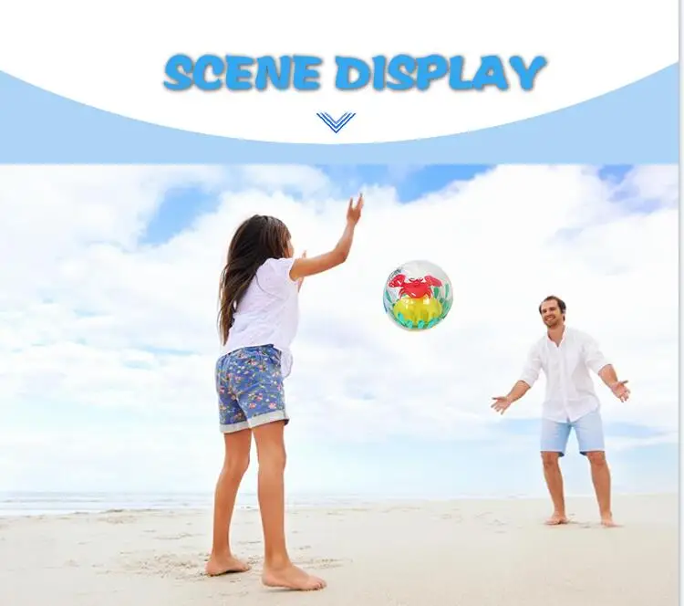 Inflatable Beach Ball Water Ball Crab Design Inside Ocean Style - Buy ...