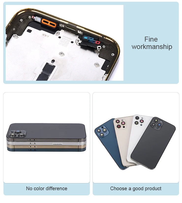 Mobile Phone Housings Battery Back Glass Housing for iphone 11 11pro ...