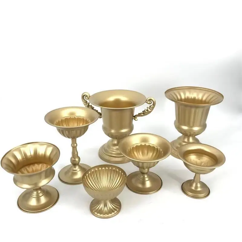 Gold Compote Bowl Vase - Perfect for Wedding Centerpieces