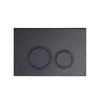 Matte Black Wall-hung Toilet Dual Flush Button Panel Matted Concealed ...