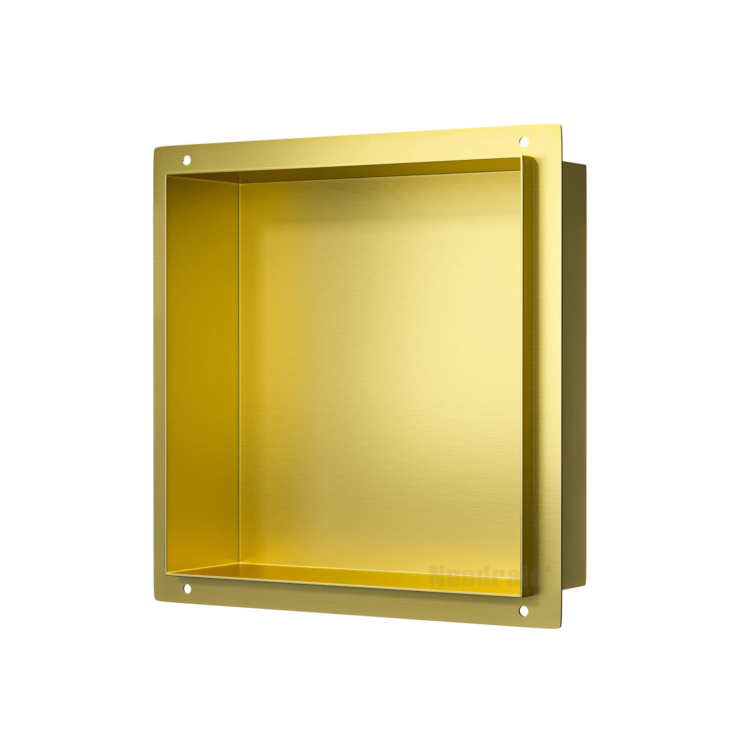 Neodrain Perfectly Sized Wall Shower Niche Insert 12 X 12 Inch Brushed ...