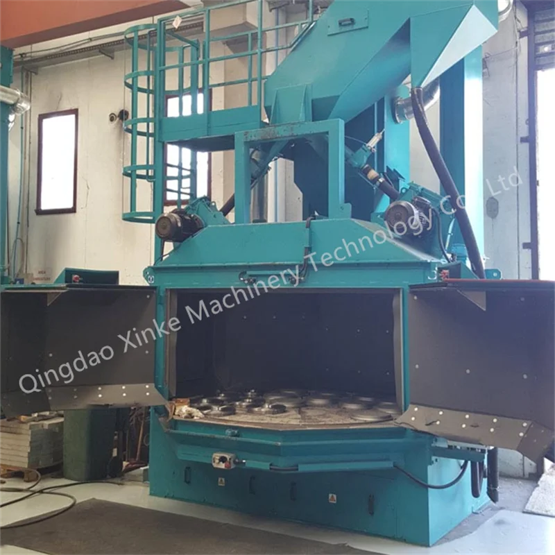 Rotary Table Shot Blasting Machine for Alloy Wheel Cleaning & Surface ...