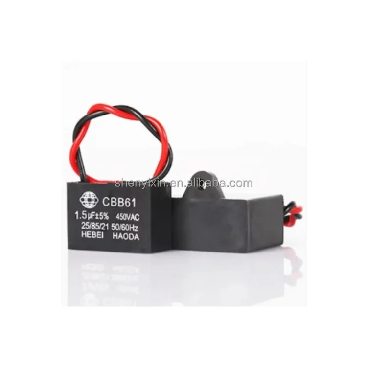 New Cbb61 Capacitor Film Capacitor Cbb61 450vdc 1.5uf Capacitor With ...