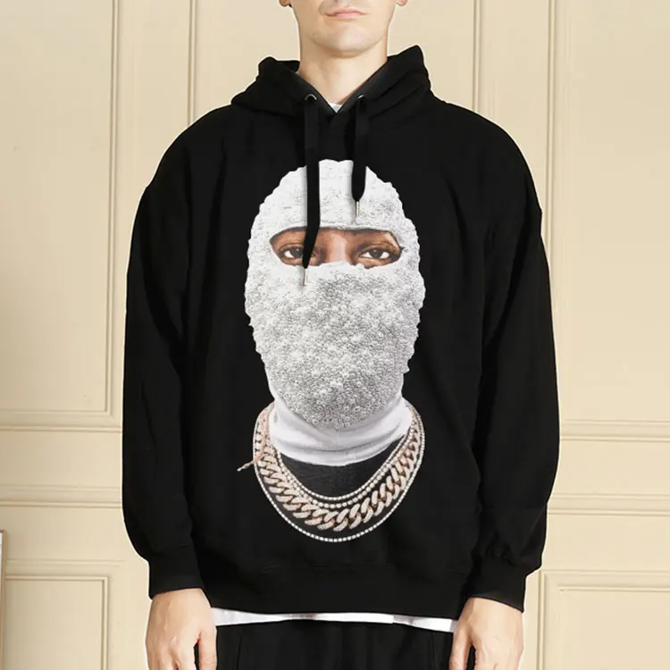 Custom Men Clothing Oem 3d Embossed Hoodie Plus Size Men's Hoodie ...