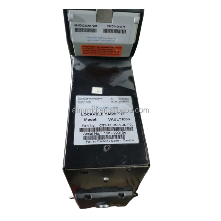 CashCode VAULT1000 Lockable Cassette CST-1K0M-PLUS-P2L| Alibaba.com