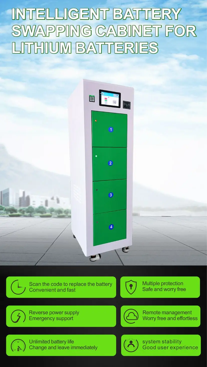 Shared Battery Exchange Cabinet Electric Motorcycle Battery Exchange ...