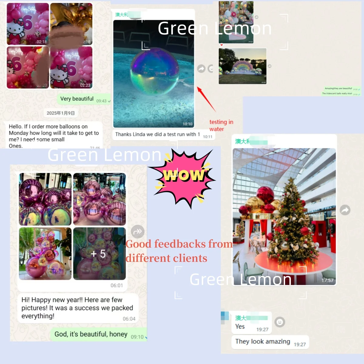 Iridescent Giant Spheres - Perfect for Party Decorations