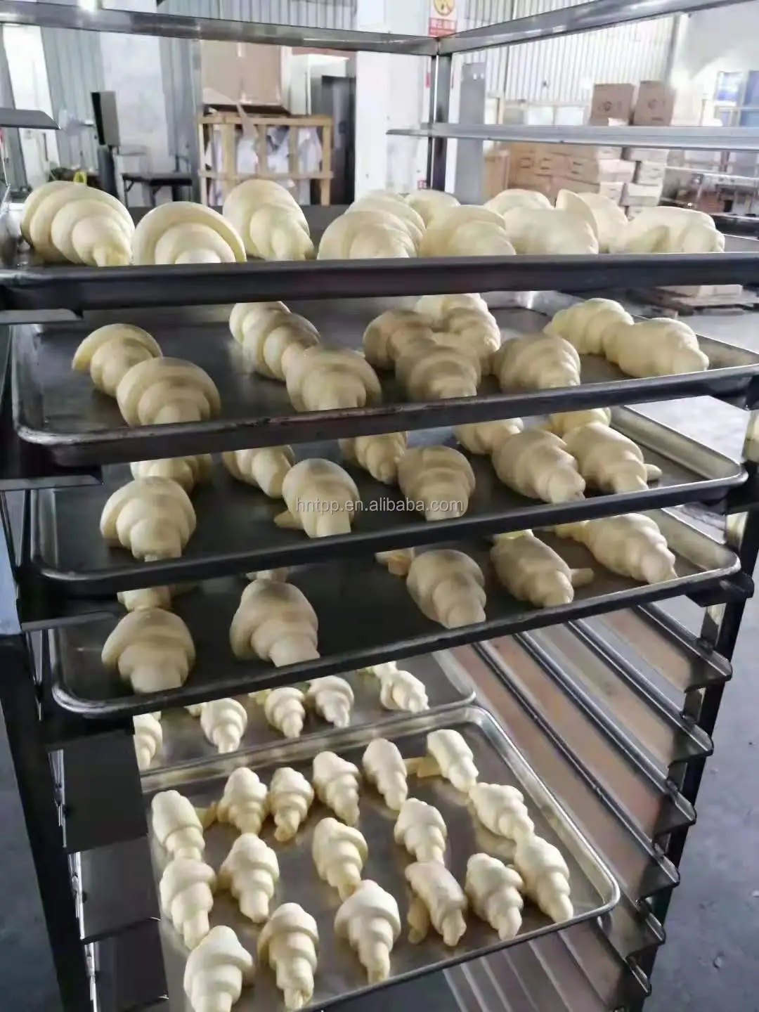 Automatic Croissant Making Cream Puff Pastry Forming Chocolate ...