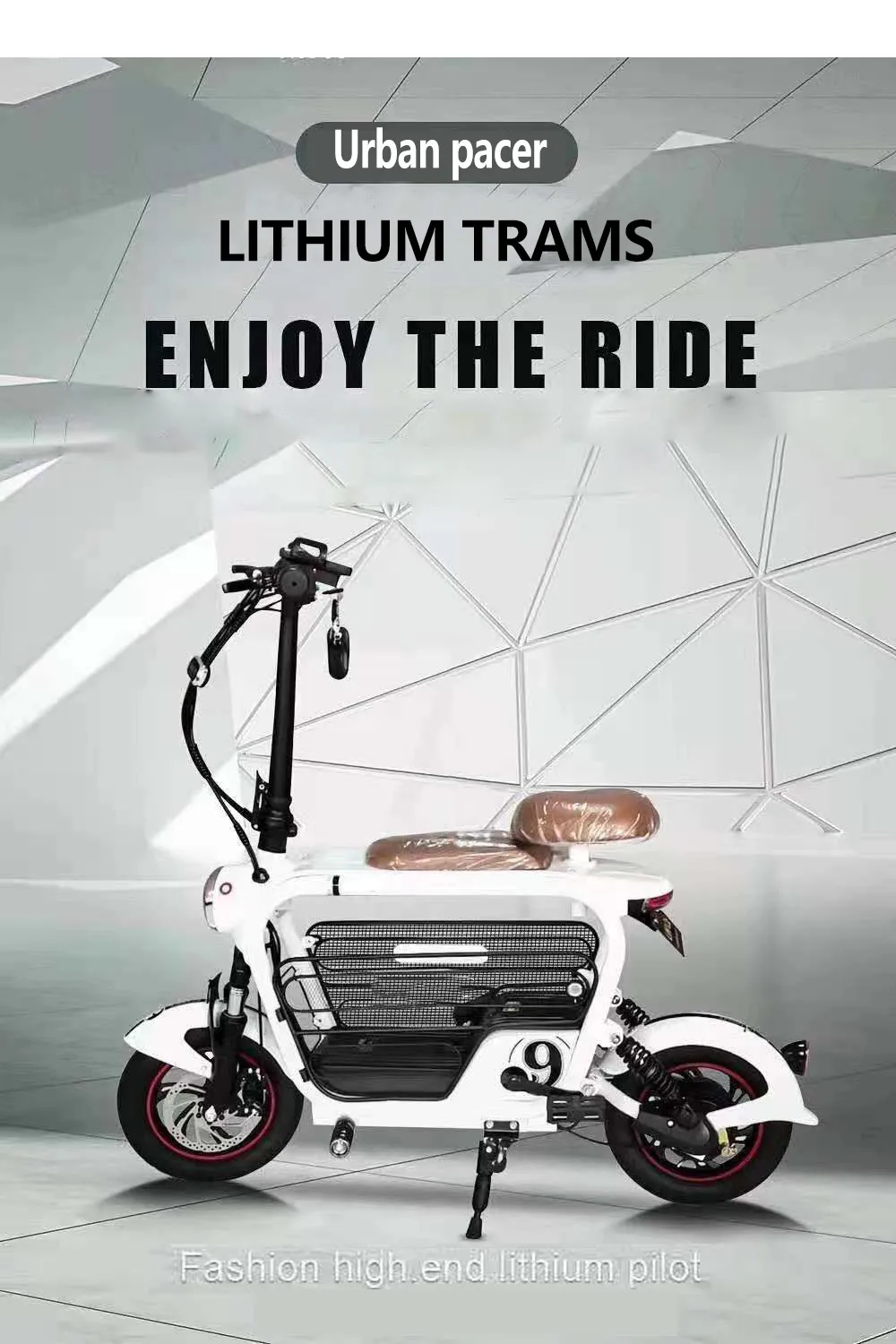 12 Inch Folding Electric Bicycle With Baby With Baby Seat With Basket ...