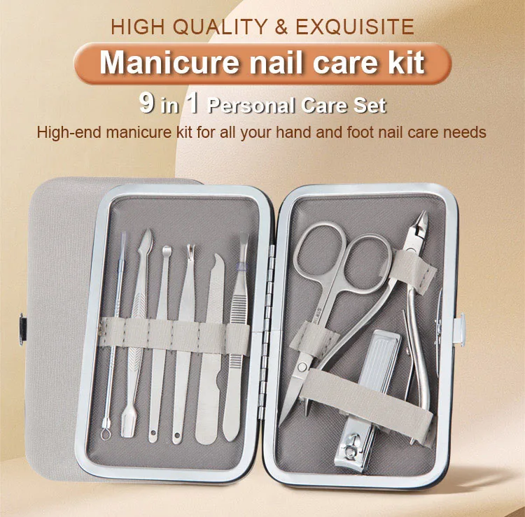 Professional 9 in 1 Foot Shape Manicure Set Women Personal Care Beauty ...