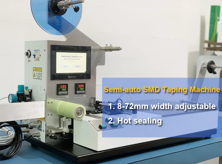 Touch Screen Control Smd Tape And Reel Machine Smd Tape Packing Machine ...