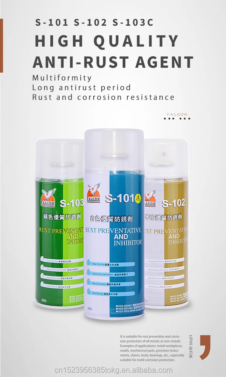 Falcon Anti Rust Agent Sprays - Effective Mold & Metal Protection