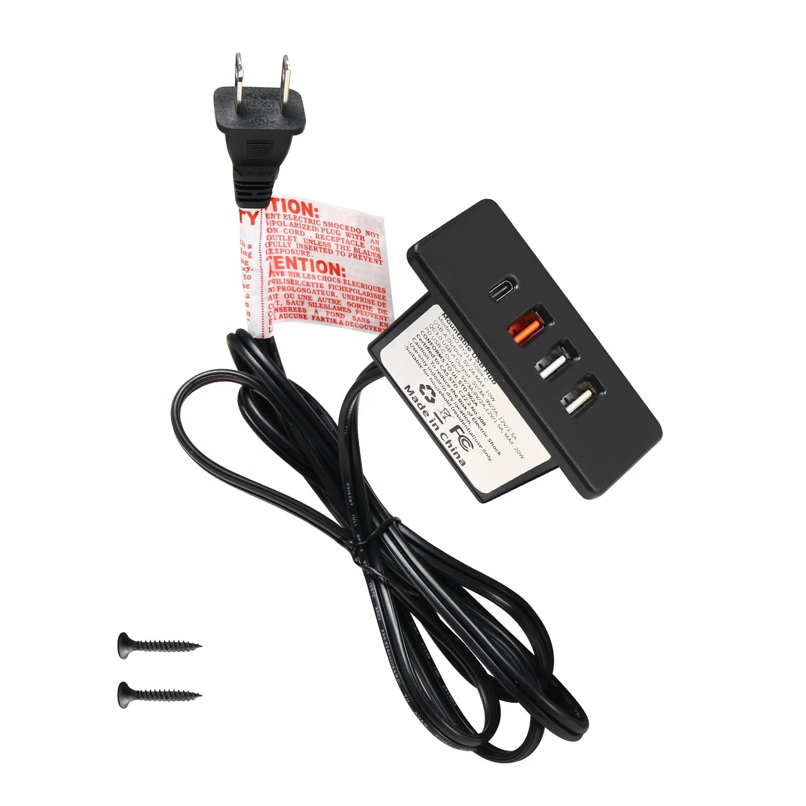 Inserted In Office Desk Furniture Sofa Rectangular 4 Usb Charging Port ...