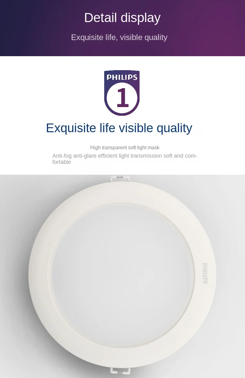 Philips DN200 14W LED Downlight Spotlight - 6-Inch Neutral White ...