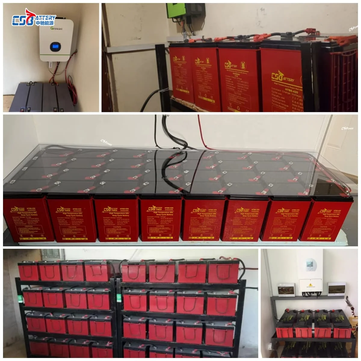 Csbattery Htb6-380 6v 380ah Rechargeable Solar Gel Battery For Home Use ...