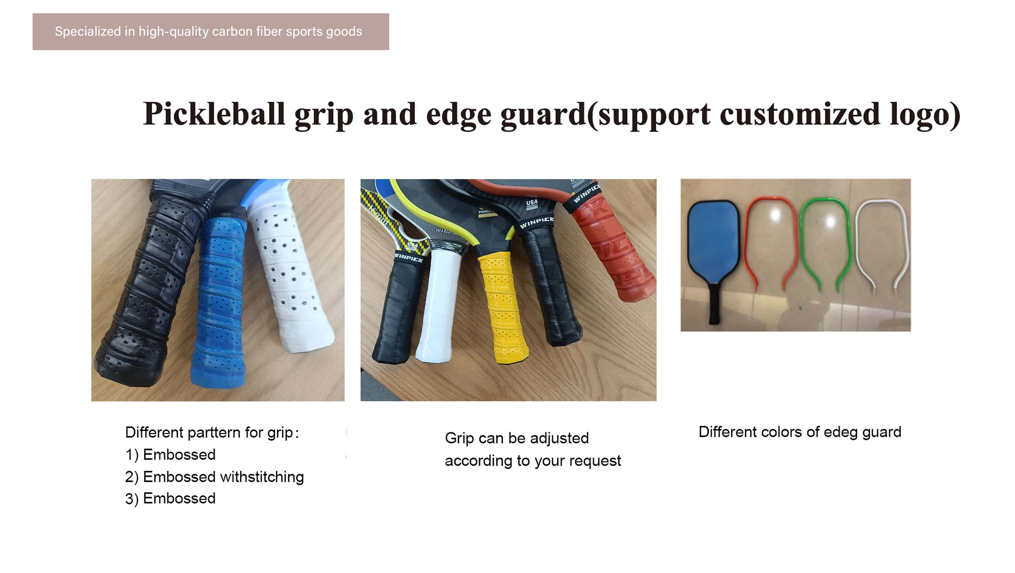 Titanium Pickleball Paddle Custom Logo 16mm Durable Usapa Thermoformed ...