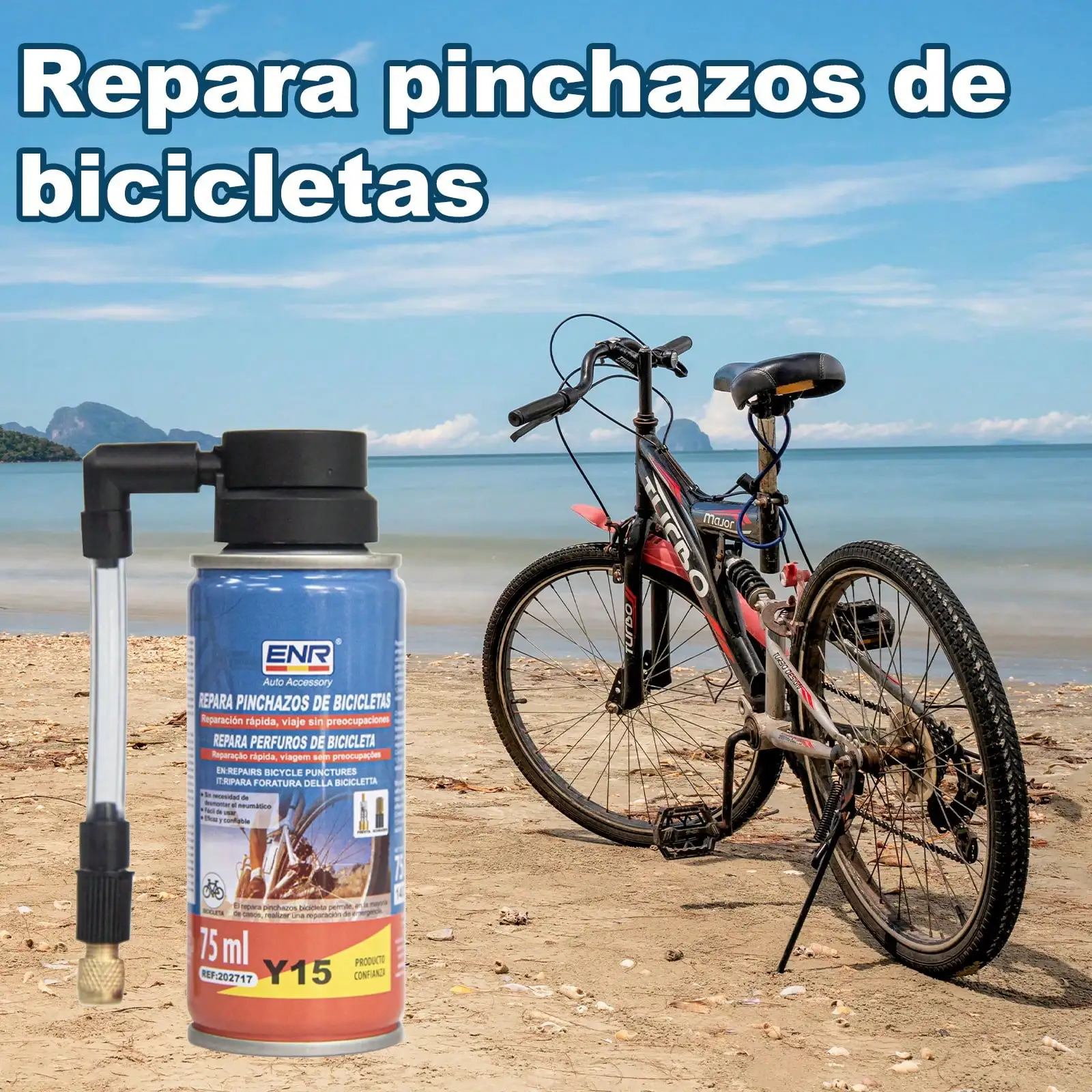 Hand Tool Anti-Puncture Bicycle Repair Spray for Car Use Rubber Tire ...