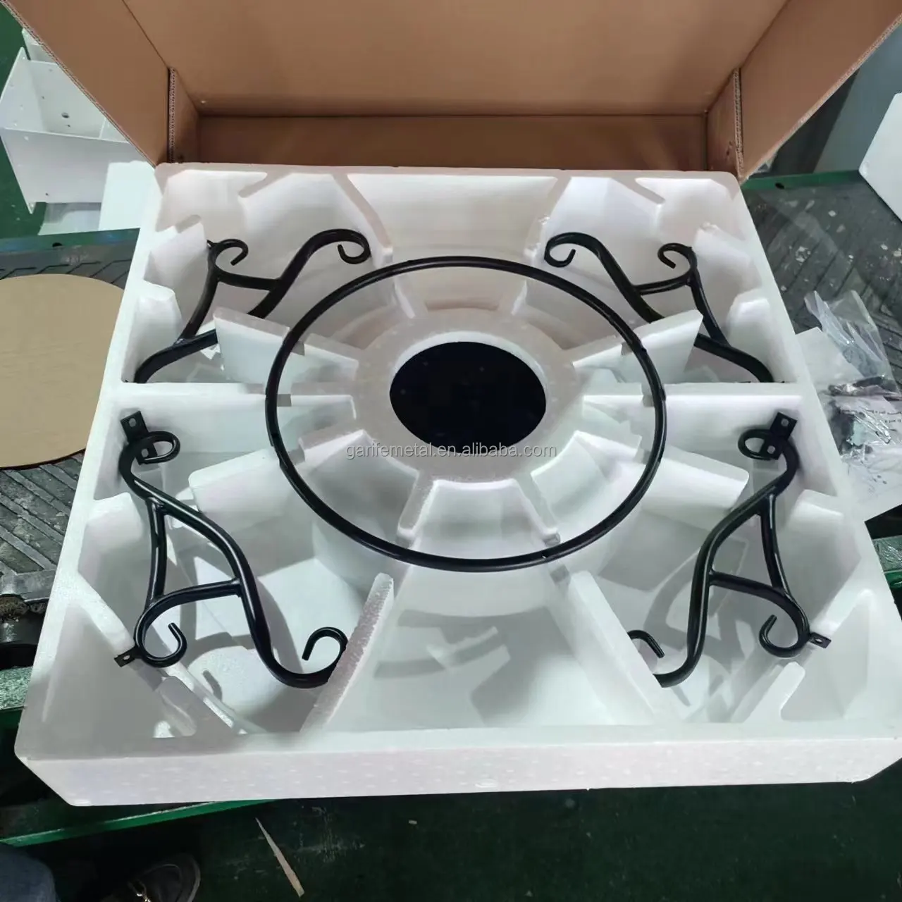 Garden Bbq Fire Pit Table Mosaic Ceramic Tabletop Fire Pit With Chromed ...