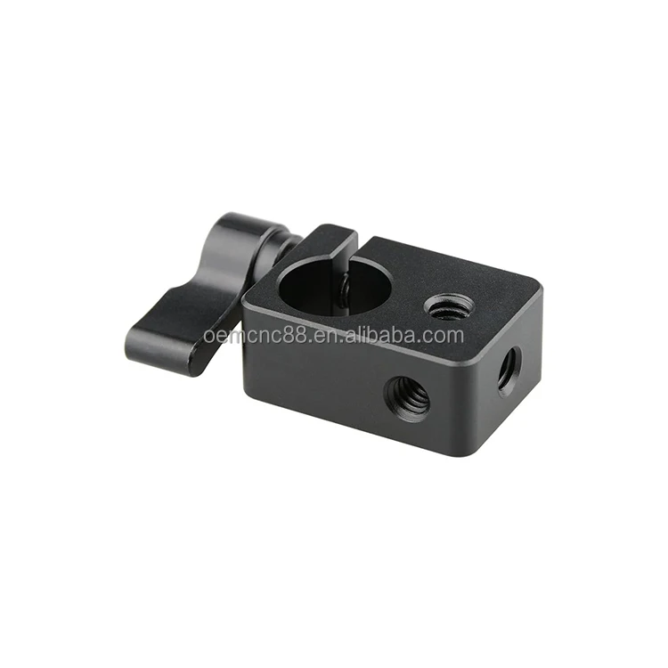 15mm Single Rod Clamp With 1/4'' Thread For Camera Accessories Black ...