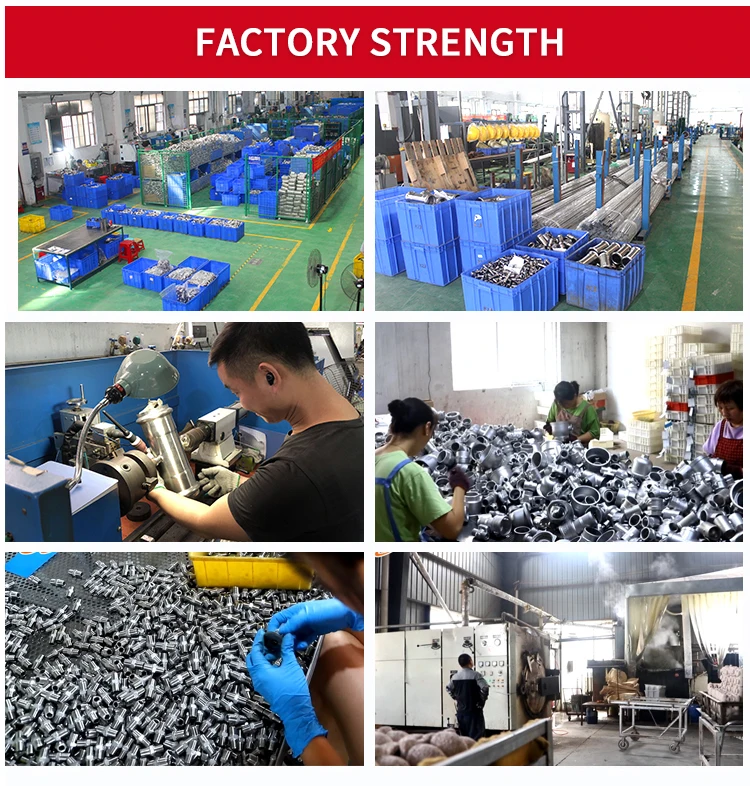 Stainless Steel Pipe Fittings Double Internal Thread Tube Connector 90 ...