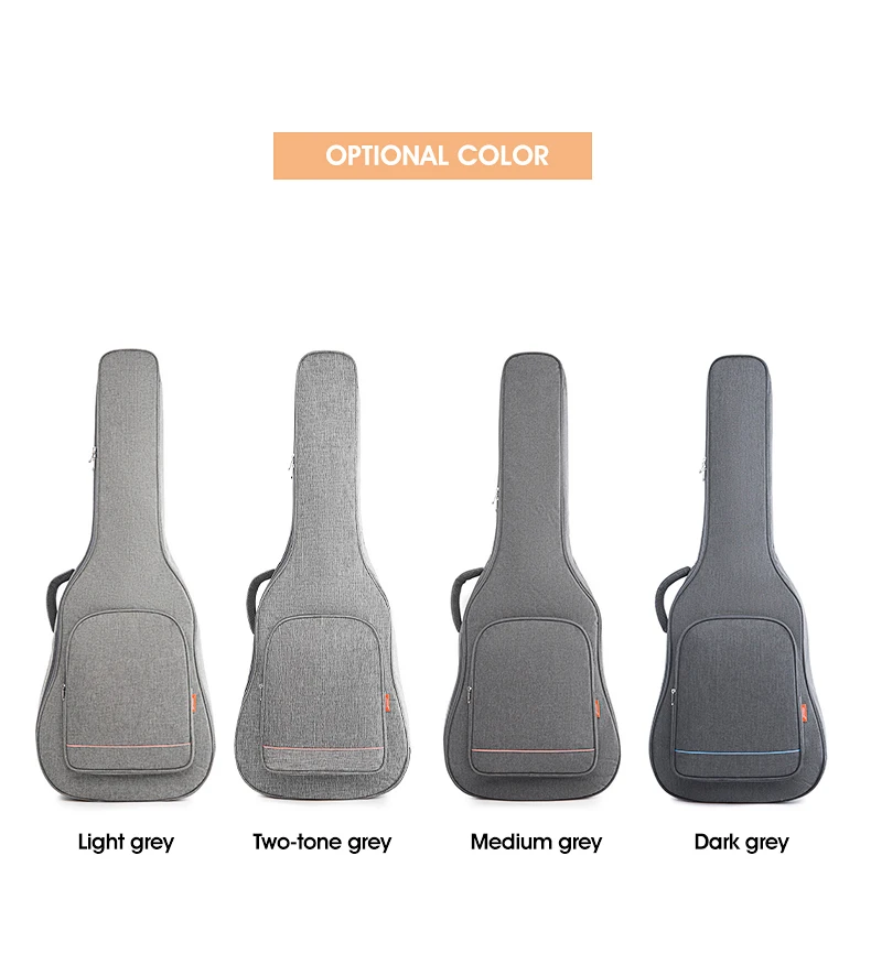 Wholesale 41Inch Acoustic Guitar Case Thick Padding Sponge 600D Ripstop ...