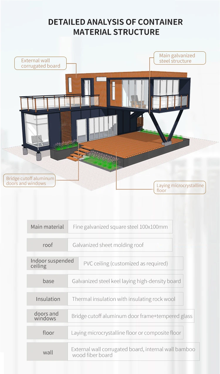 Cheap Foldable Container House Price Prefab Modern House Insulated ...