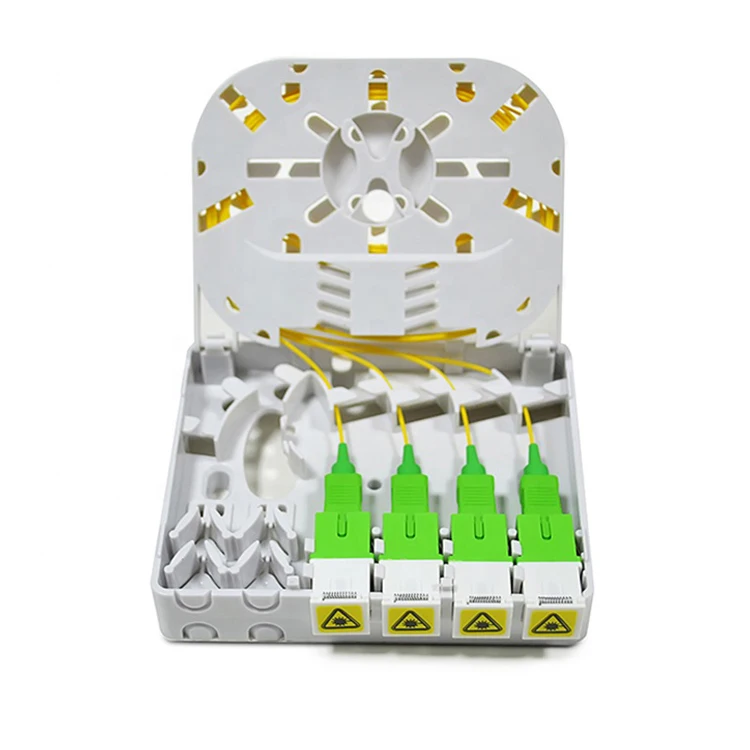 Fiber Indoor Terminal Box 2Cores SC/APC Laser Marking Adapter Fiber ...