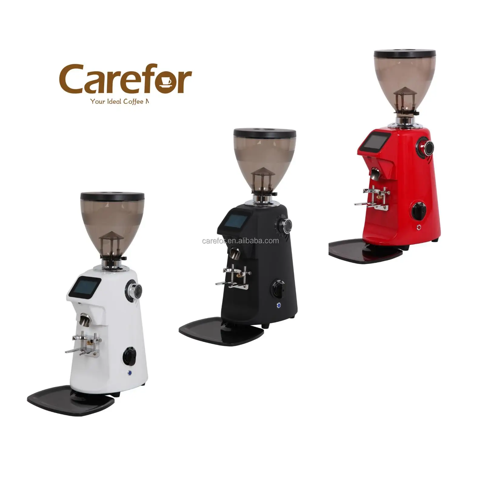Professional Commercial Coffee Grinder Hotel Black Touch-screen ...