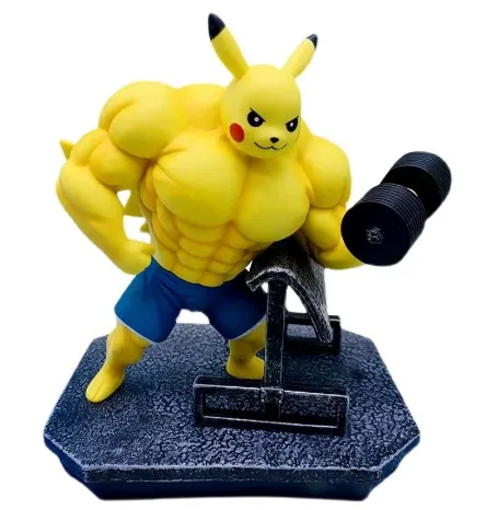 Kawaii Poke Mon Muscle Fitness Charmander Squirtle Bulbasaur Pvc Action ...