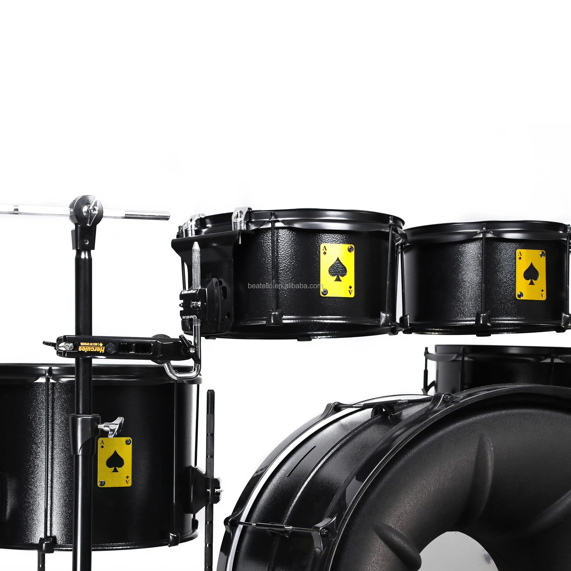 ACE of SPADES Drum Set - All Carbon Steel Professional Drums