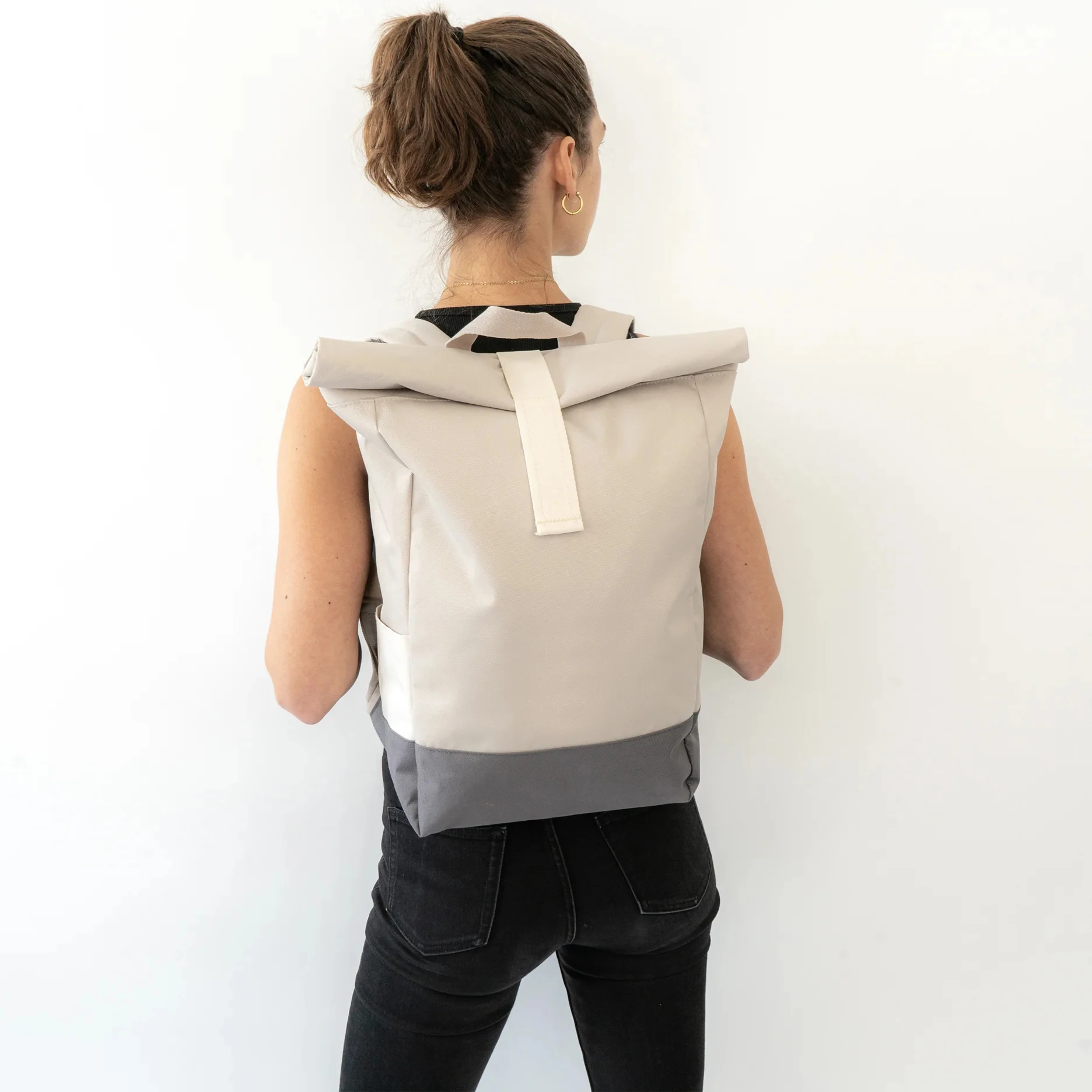 Rolltop Waterproof Hiking Backpack For Men And Women Outdoor Rucksack ...