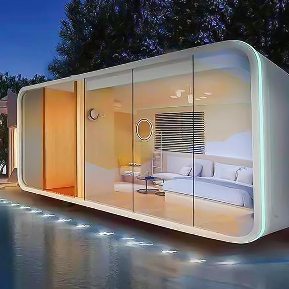 Customizable Modern Camping Pod Space Prefab Hotel Room For Portable ...