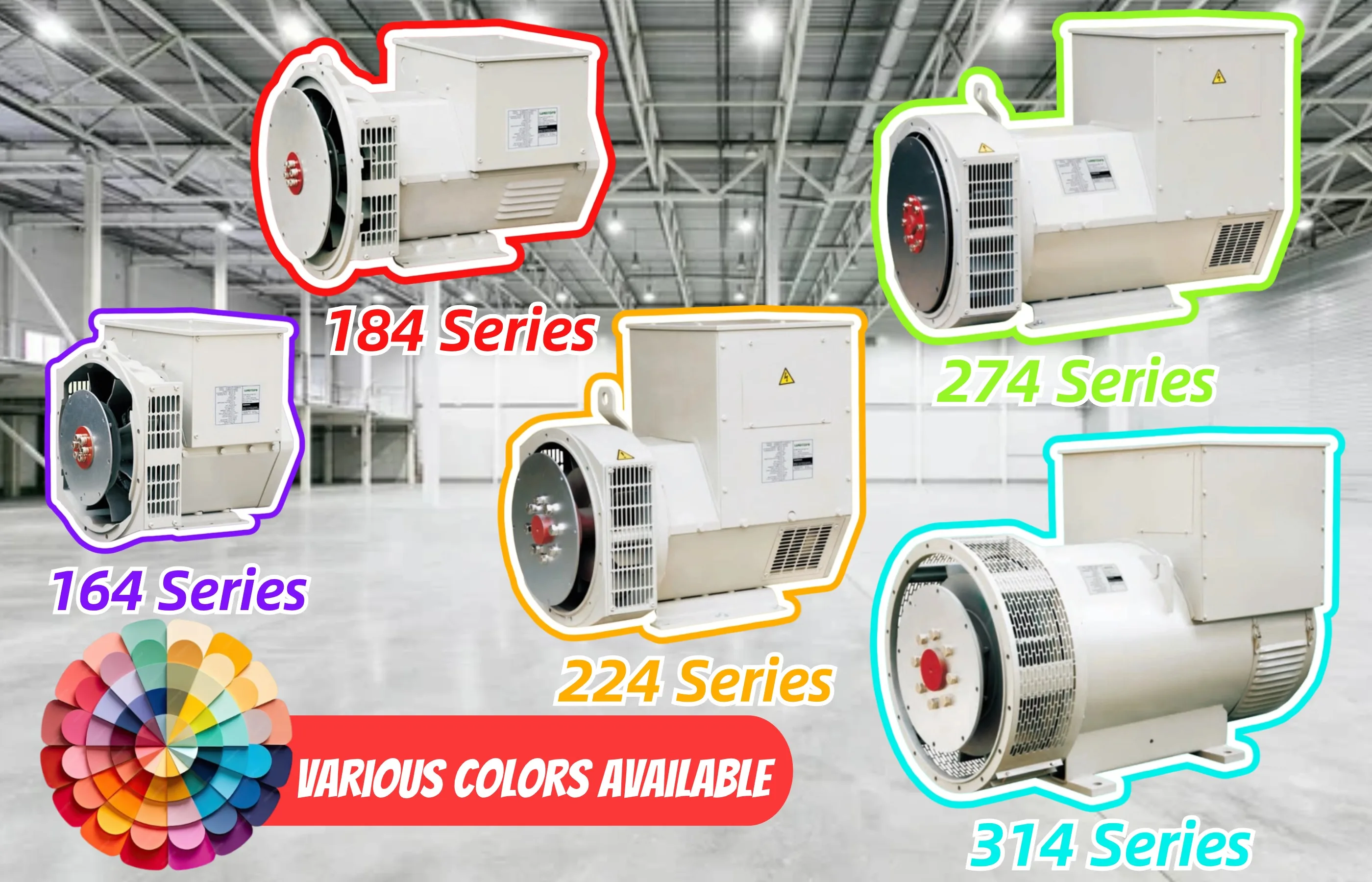 50kva 50kw Three-Phase Brushless AC Dynamo Alternator Generator 50kw
