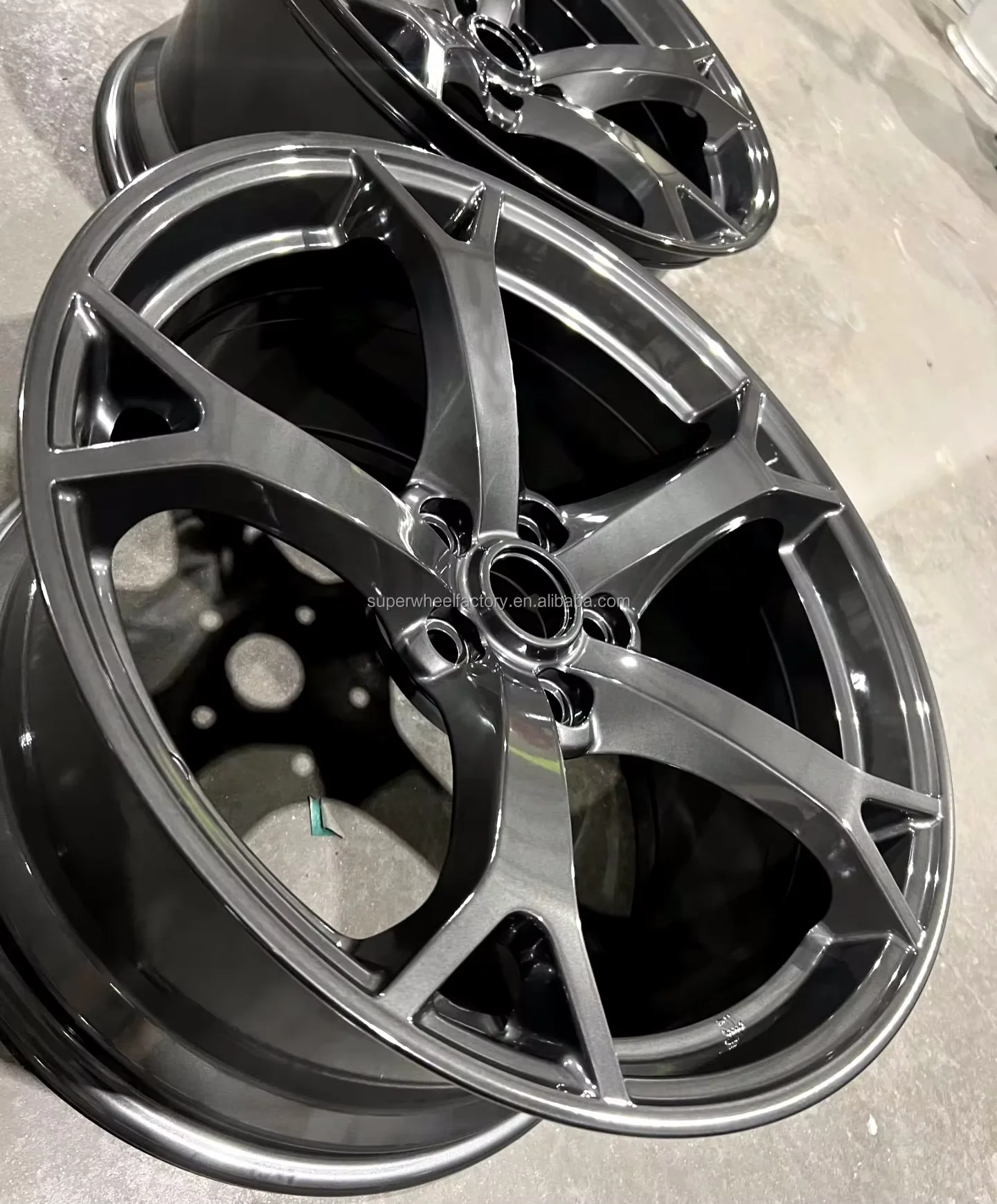 Triple Chrome Gloss Silver Forged Wheels for Nissan 300z