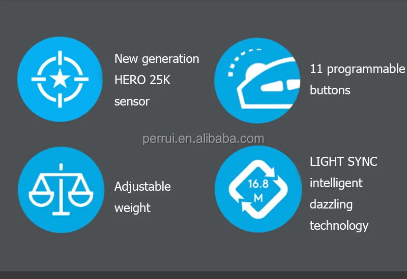 Logitech G502 Hero 25000DPI Wired Gaming Logitech Mouse Waterproof 1 ...